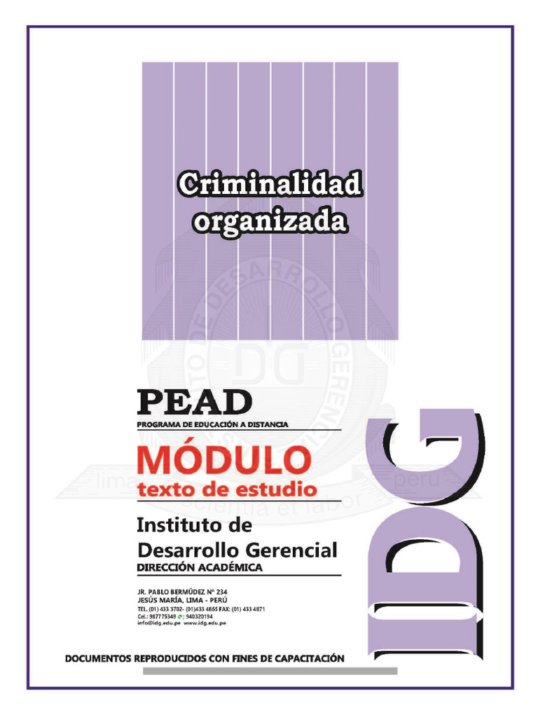 Módulo01 Ok Unlocked-1 | PDF | Crimen organizado | Crímenes