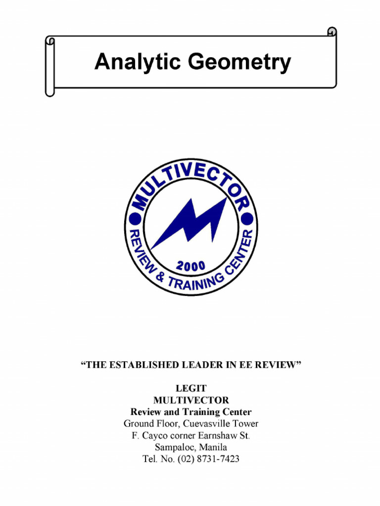 Multivector Analytic Geometry | PDF