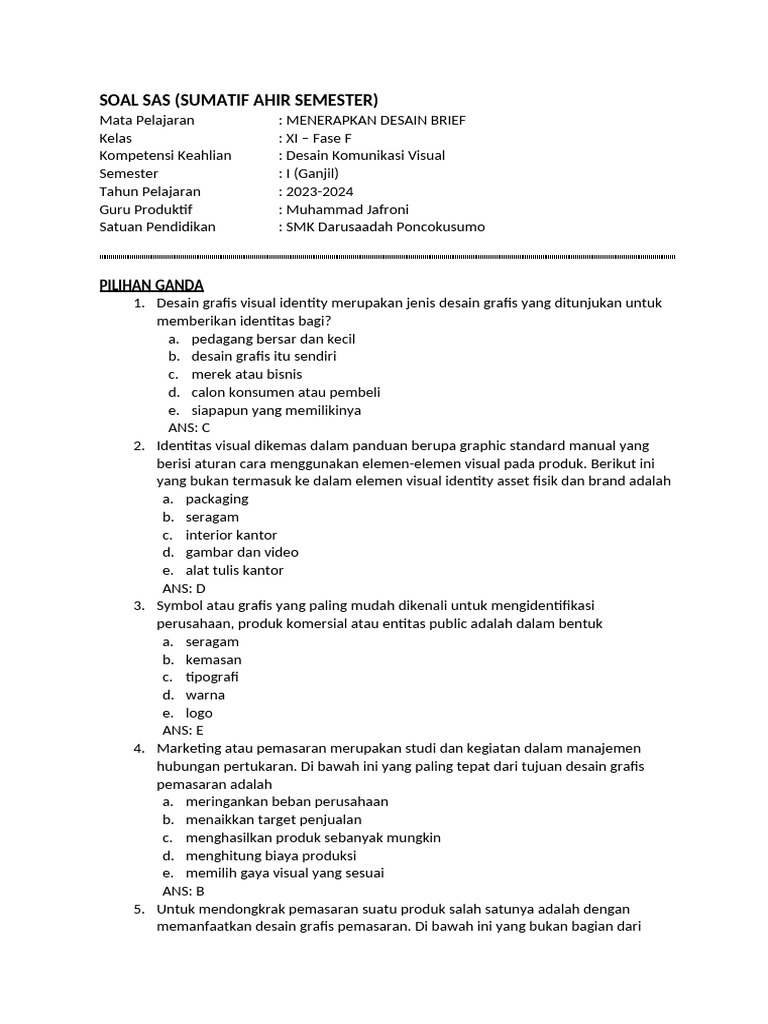 Panduan Identitas Visual Desain Grafis | PDF