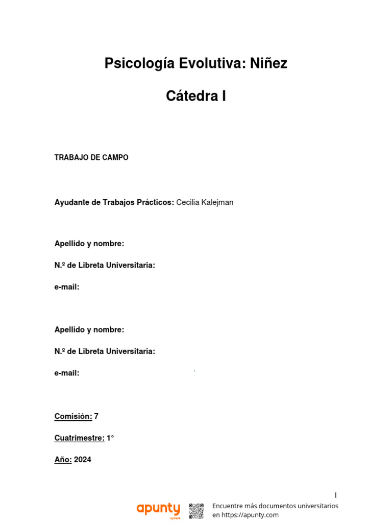 EJEMPLO DE TP DE CAMPO NINEZ | PDF | Parto | Mano