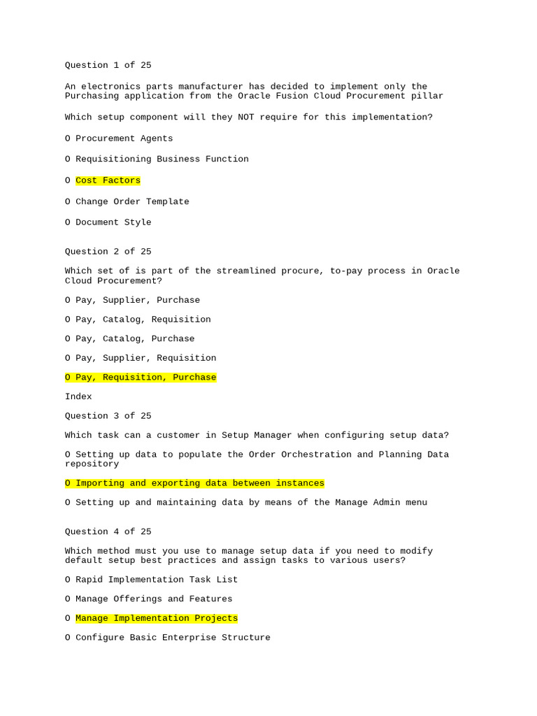 Oracle Cloud Procurement 2024 | PDF | Procurement | Cloud Computing