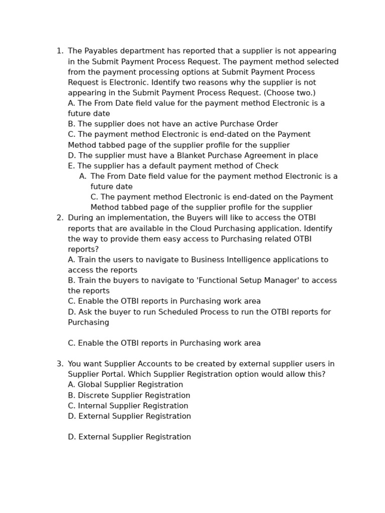 Oracle Cloud Procurement 2023 | PDF | Accounts Payable | Procurement