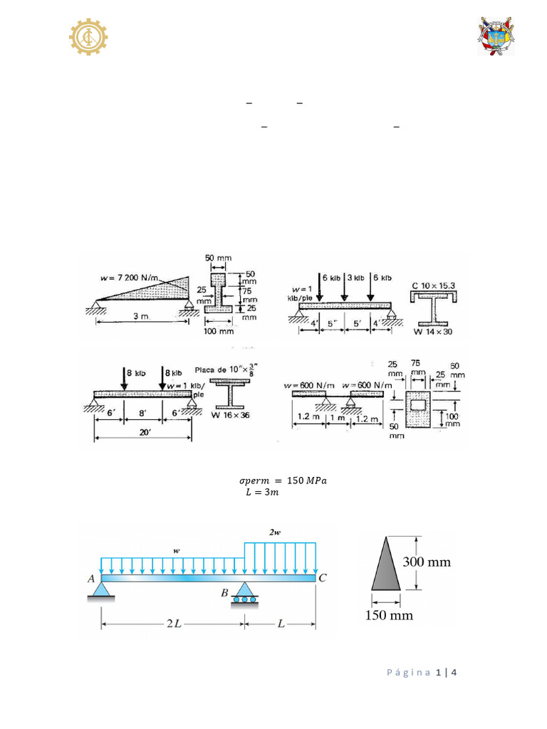 3. RM1 - TERCERA PRÁCTICA GRUPAL (1) | PDF | Viga (Estructura) | Mecánica