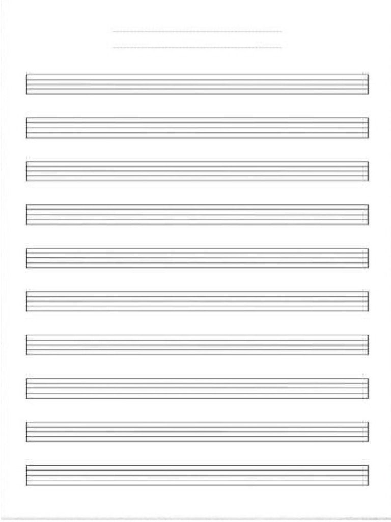 Partituras en Blanco | PDF