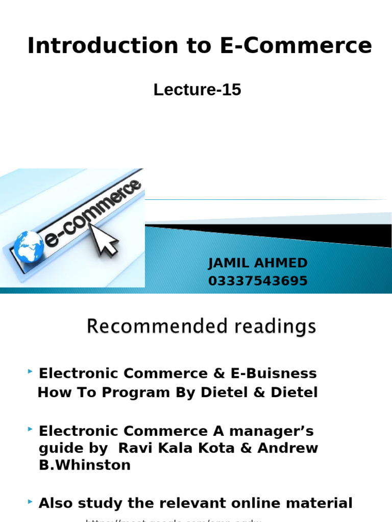 Jameel - 1995 - 3521 - 1 - Jameel - 1417 - 3445 - 1 - ITB - EcomerceLecture 15 Selected | PDF ...