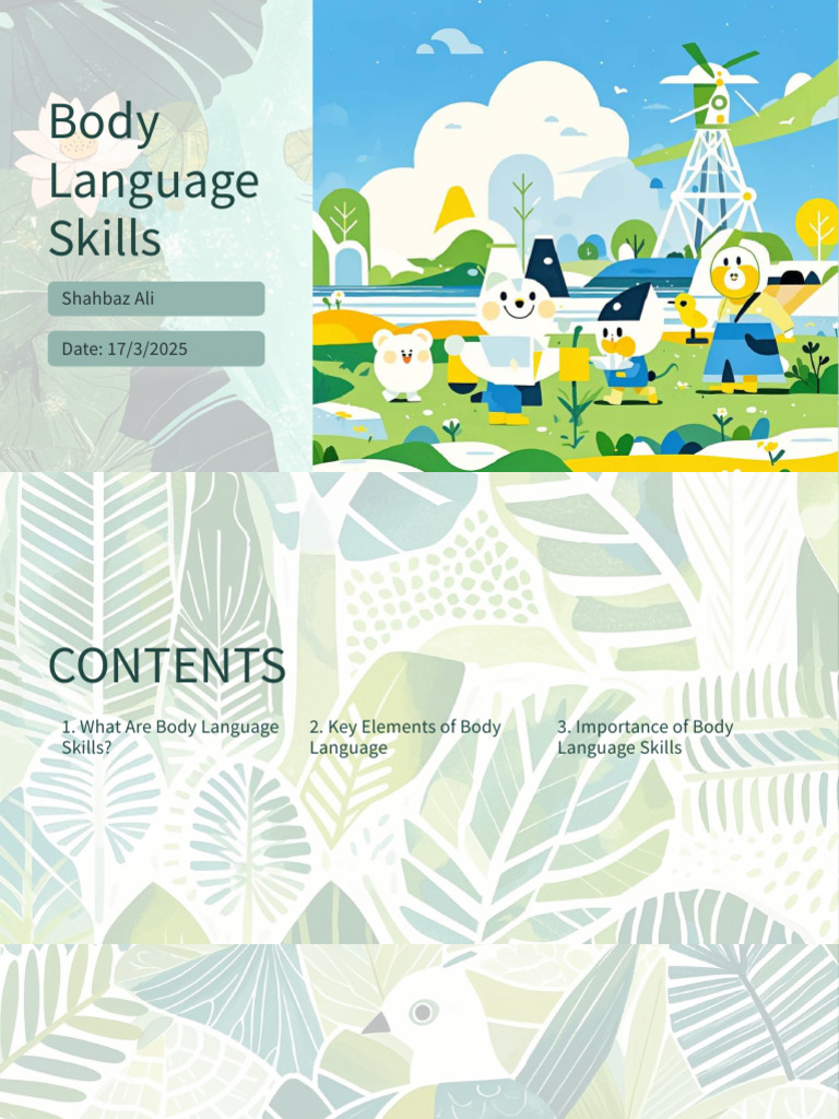 Body Language Skills | PDF