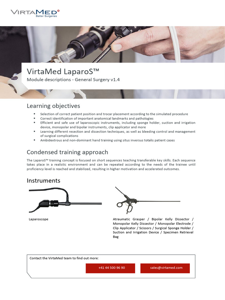 LaparoS Simualtor Virtamed | PDF | Gallbladder | Uterus