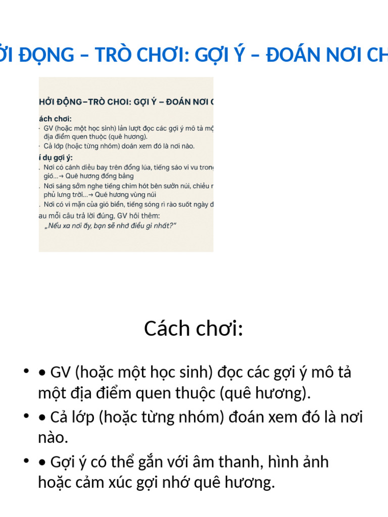 Tro Choi Khoi Dong Trua Tha Huong Co Hinh Anh | PDF