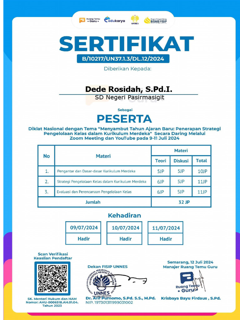 Serifikat RTG Dede | PDF