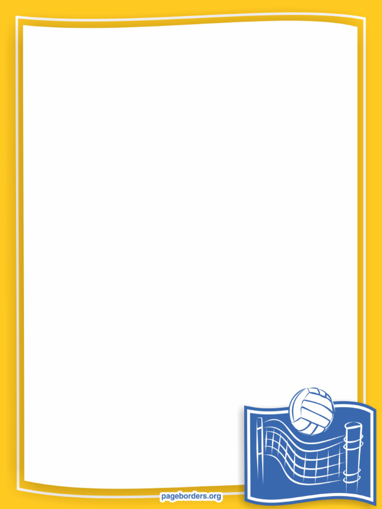 Volleyball Border Watermarked | PDF