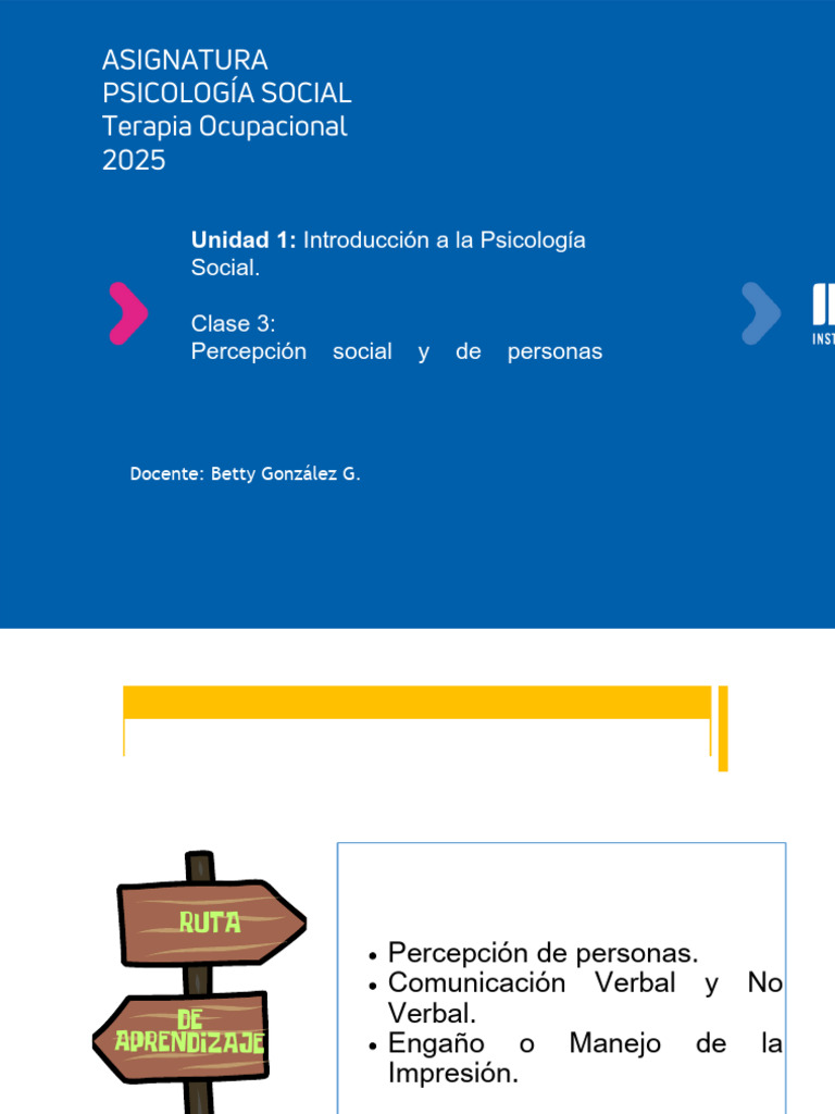 Clase 3 Percepción Interpersonal | PDF | Las emociones | Percepción
