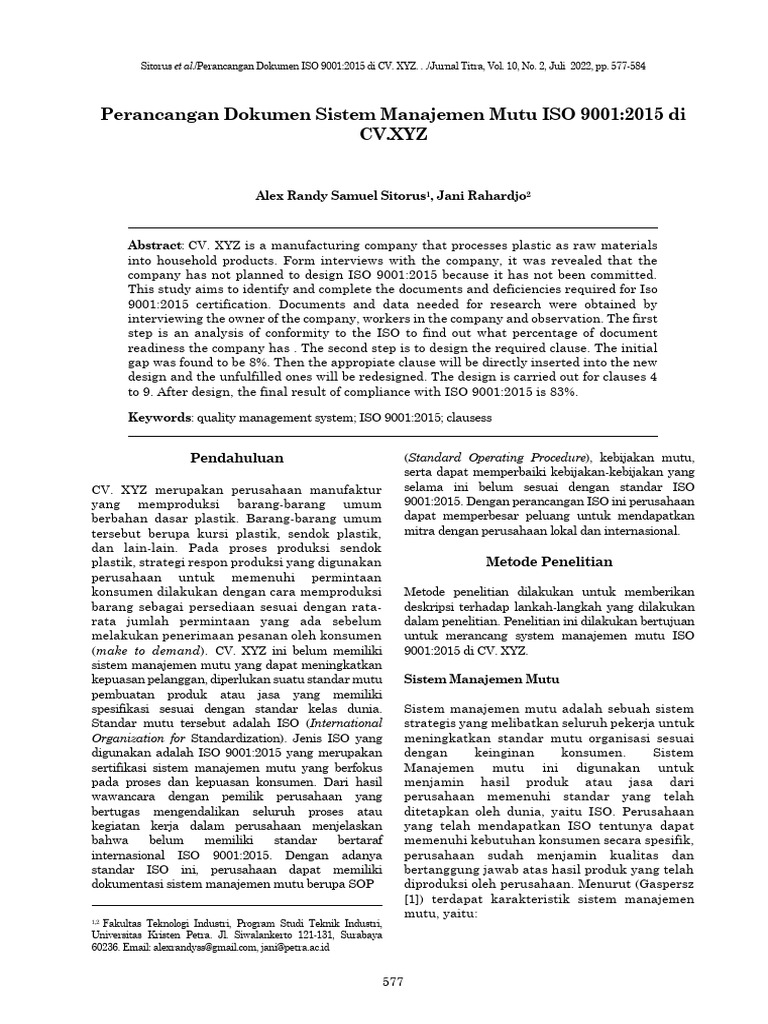 Admin,+577-584 Alex+Randy+Samuel+Sitorus C13170124 Perancangan+Dokumen+ISO | PDF