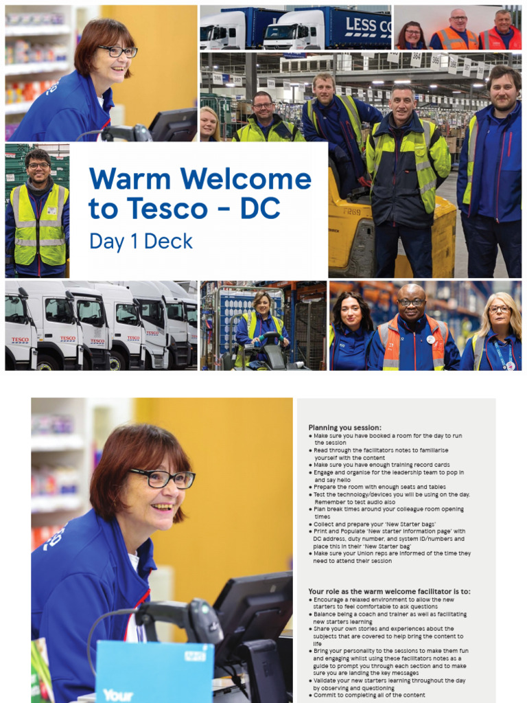 Warm Welcome To Tesco Facilitators Note | PDF | Tesco