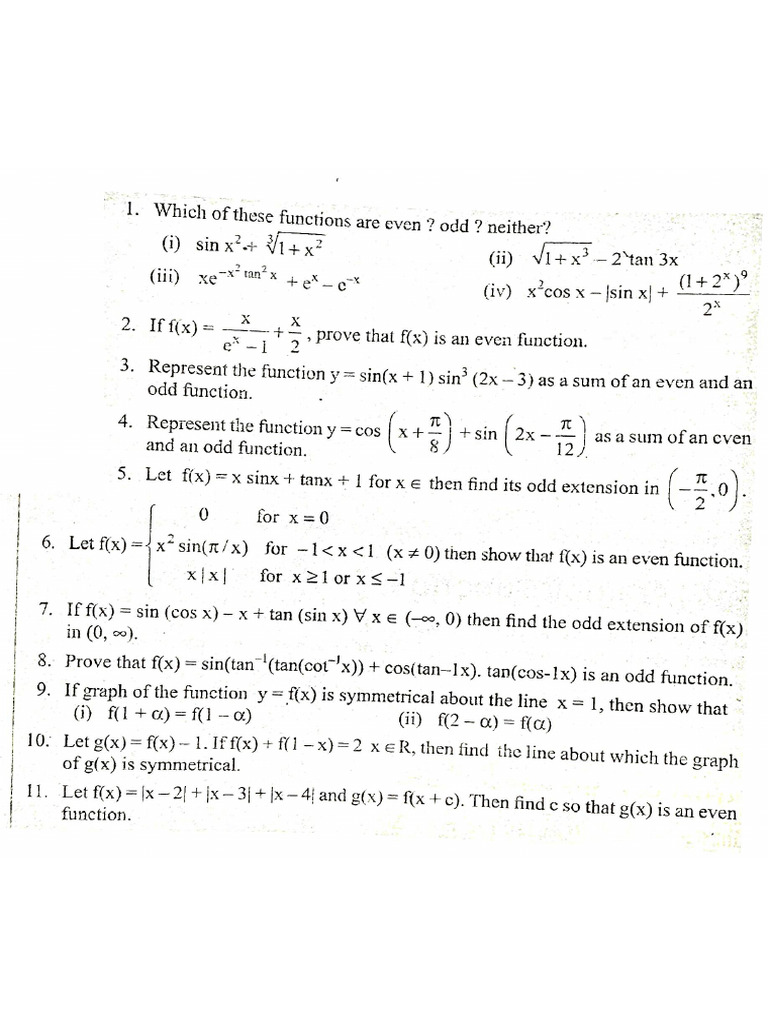 EVEN ODD (Practice Problems) | PDF