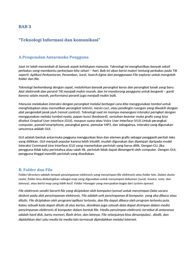 Bab 3 Teknologi Informasi Dan Komunikasi | PDF