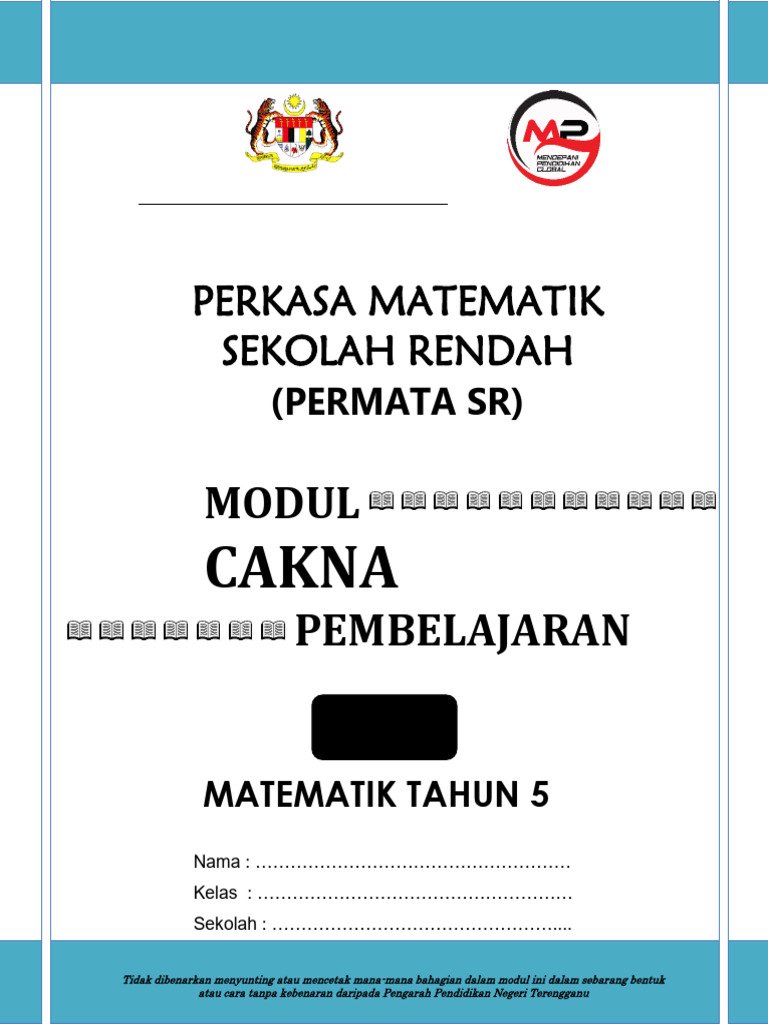 33-2. Modul Permata Mate TH 5 - 2021 | PDF
