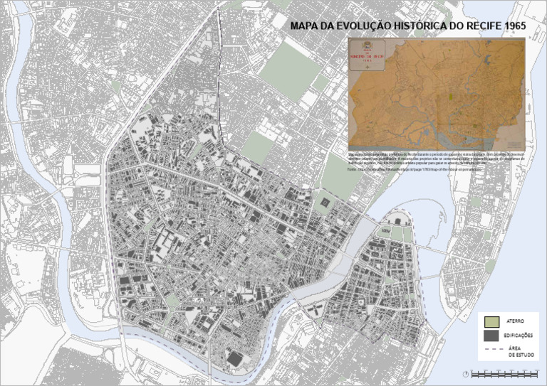 Mapa Evoluçao Histórica Do Recife 1965 | PDF