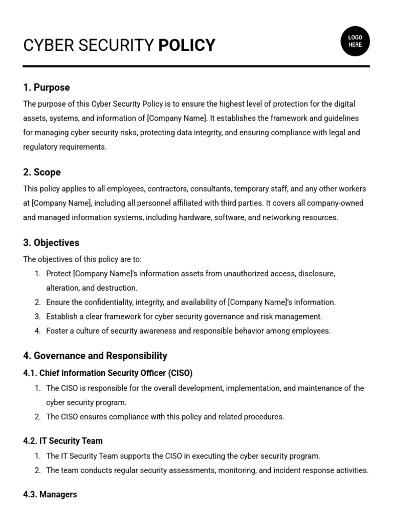 Cyber Security Policy (Letter) | PDF | Security | Computer Security
