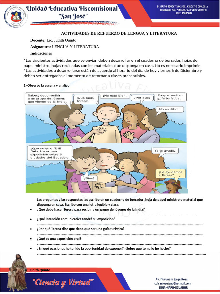 ACTV - No Presencialidad N 2 - Leng - Lite 7mos A-By C | PDF