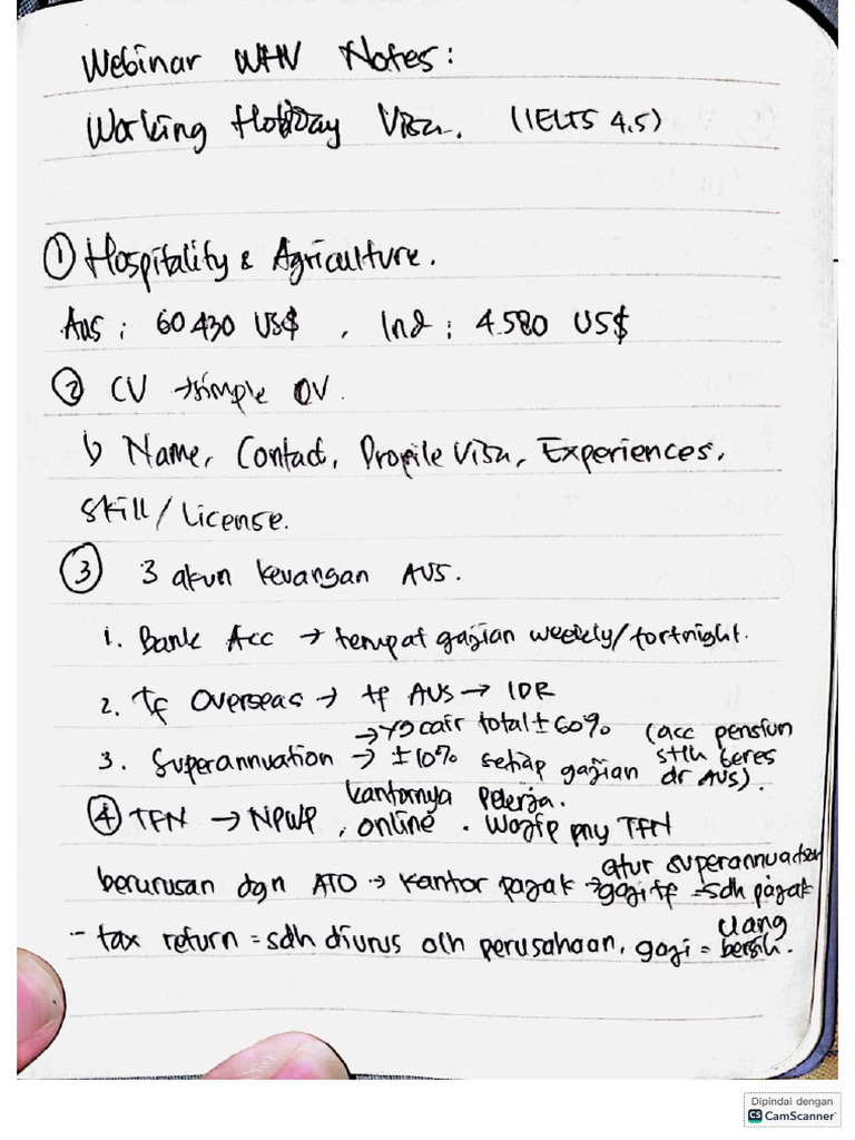 WHV Notes - Webinar | PDF