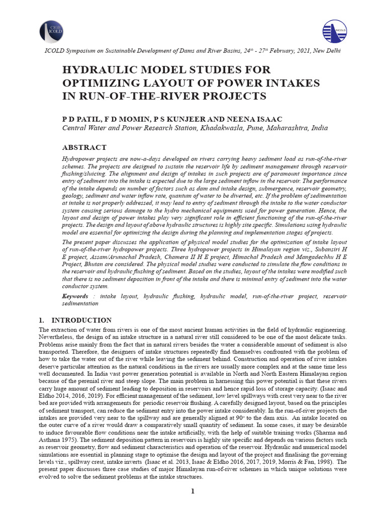 Optimizing Power Intake Layouts | PDF | Spillway | Dam