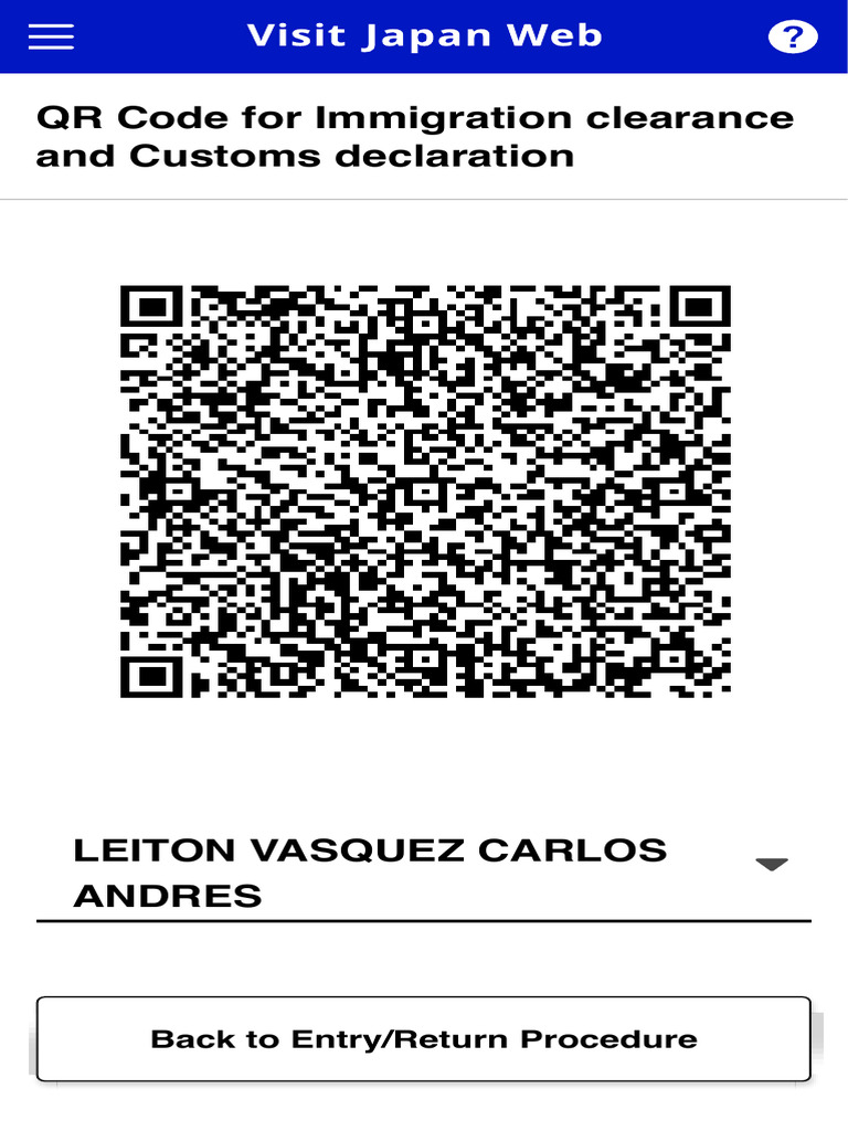 Display QR Code Screen Visit Japan Web | PDF