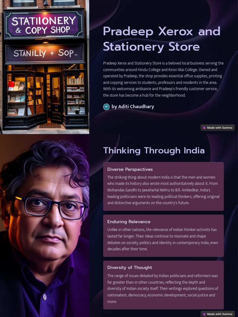 Pradeep Xerox and Stationery Store | PDF | Jawaharlal Nehru | Mahatma Gandhi