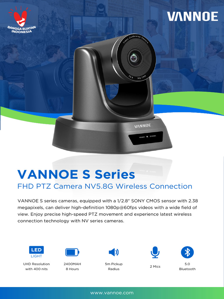 Vannoe S Series FHD PTZ Camera | PDF | Camera | Pixel
