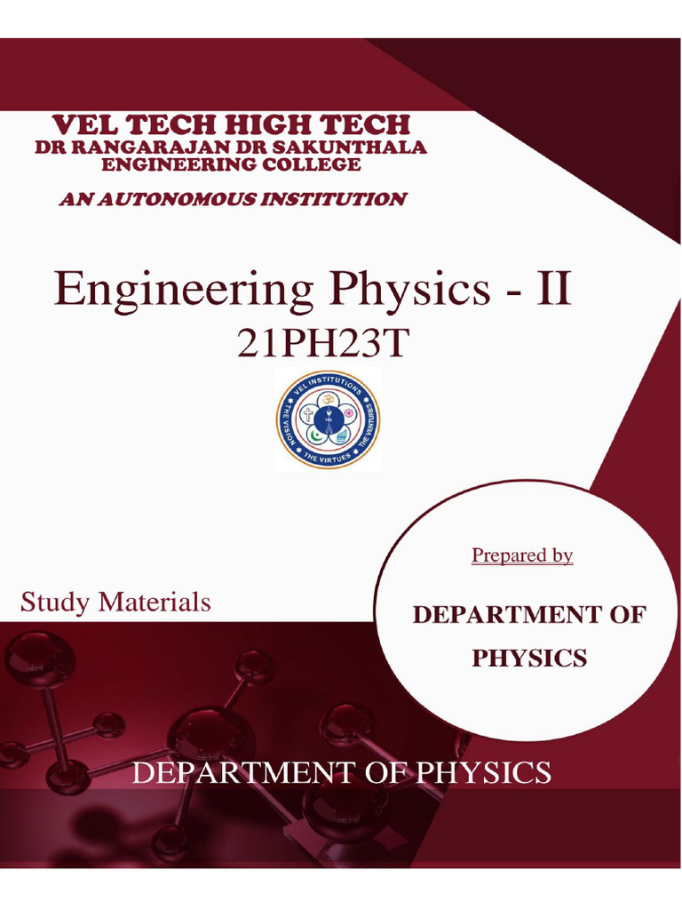 21ph23t Engineering Physics II | PDF