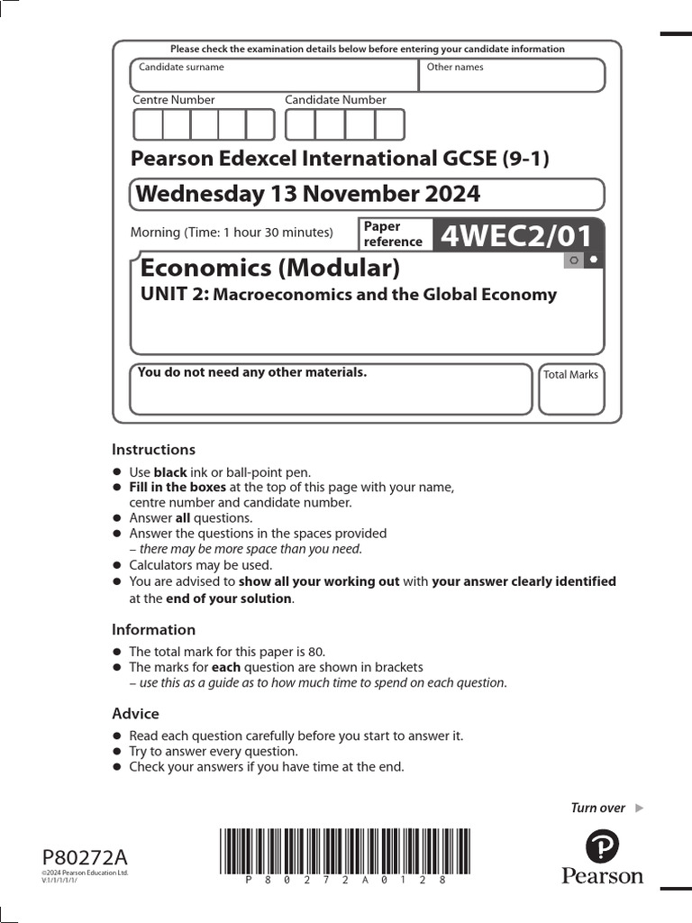 Economics 2024 IGCSE | PDF | Economic Growth | Currency Appreciation ...