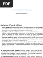 Forensic Ballistics: Evidence Handling Guide | PDF | Ammunition ...