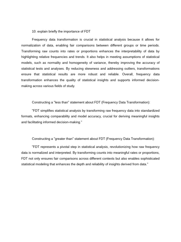 importance-of-FDT | PDF