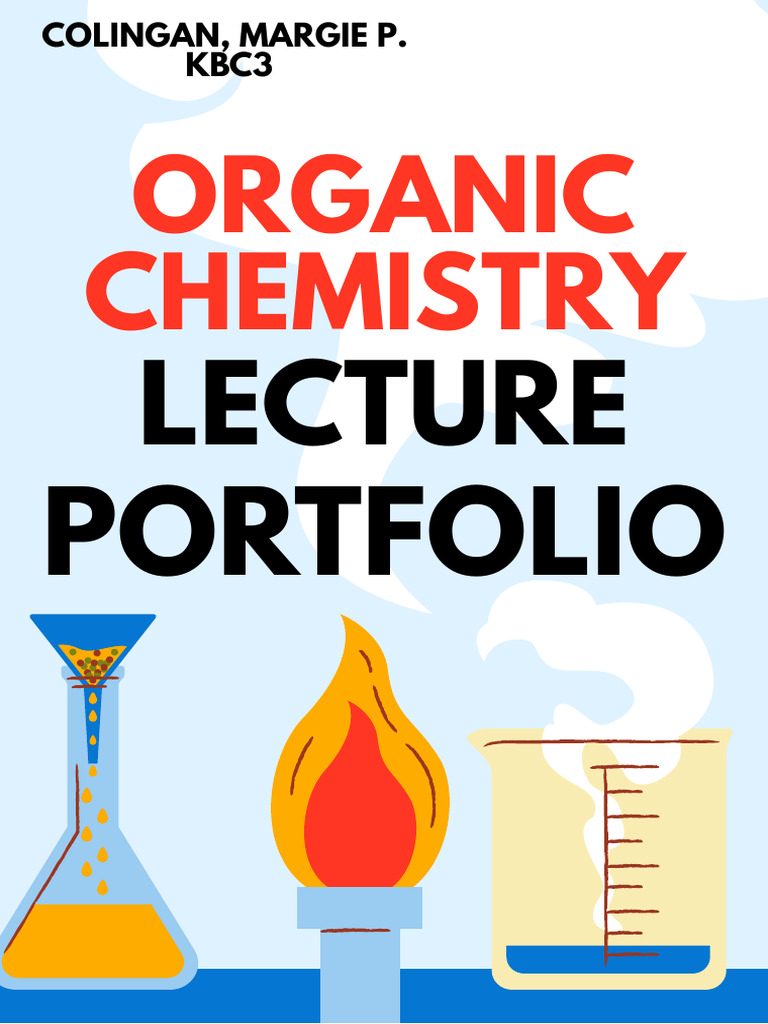 Red and Blue Illustrative Playful Organic Chemistry Poster - 20250430 ...