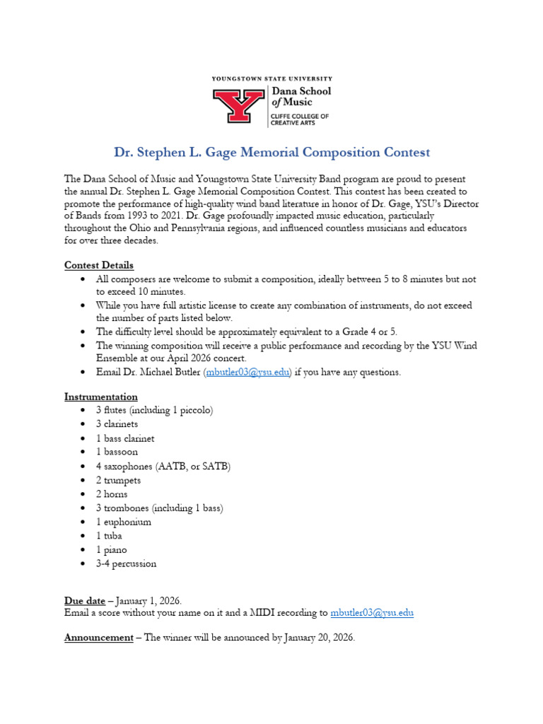 2025-2026 Band Composition Contest | PDF