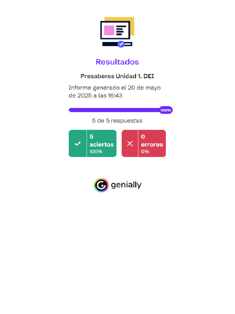 Presaberes Unidad 1. DEI 20-05-2025 | PDF