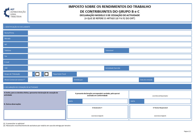 Modelos Formularios - Editaveis - Imposto Sobre Os Rendimentos Do ...