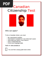 Canadian Citizenship Test Q&A Guide | PDF | Provinces And Territories ...