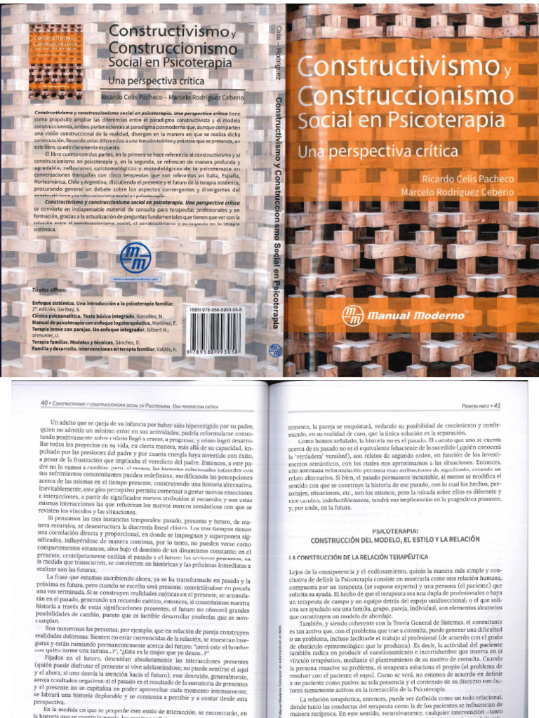 Sesio 4 Constructivismo y Construccionismo Social en Terapia | PDF