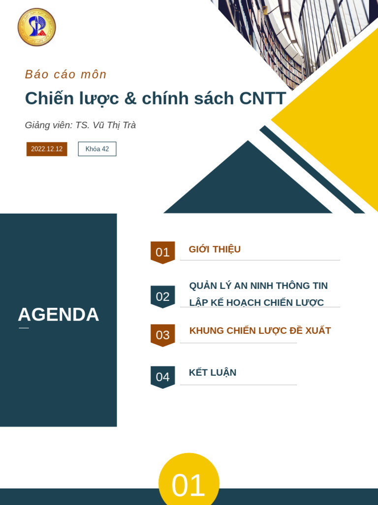 K42 - Chiến lược và chính sách CNTT | PDF