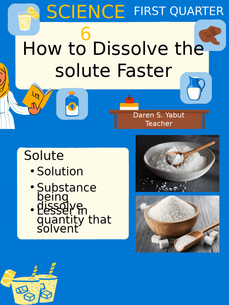 How To Dissolve The Solute Faster | PDF
