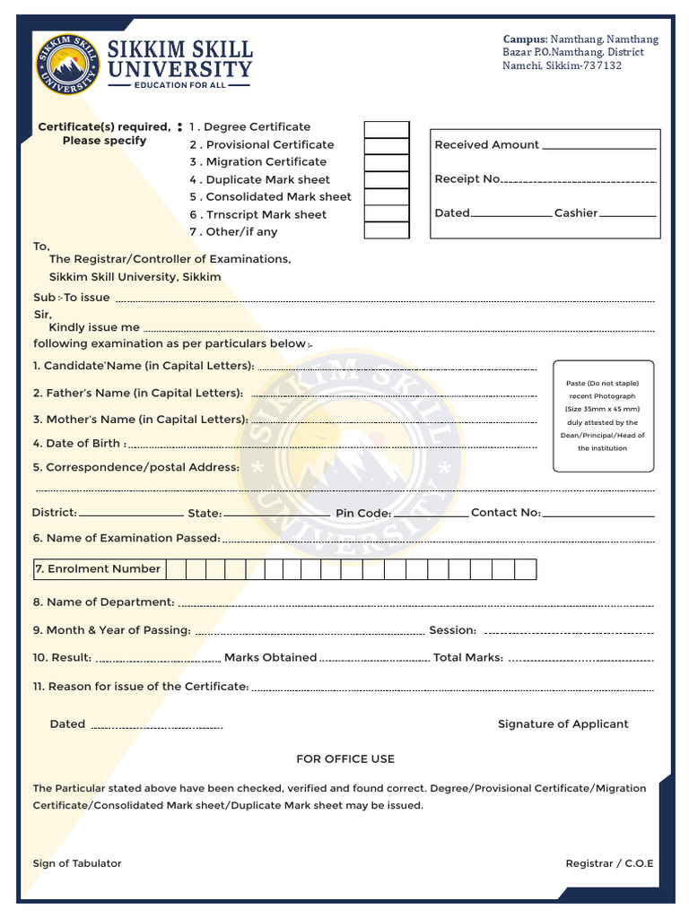 Multi-Purpose Form Ssu | PDF