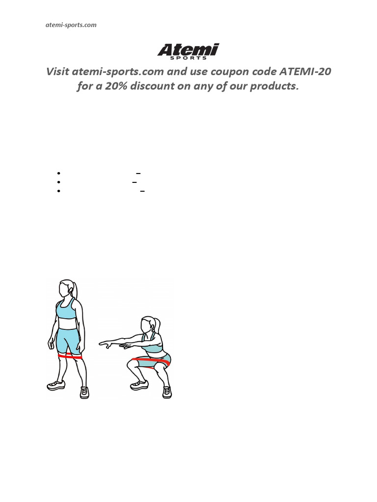 50 Mini Resistance Band Exercises Guide | PDF | Anatomical Terms Of ...