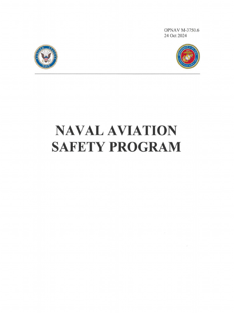 Naval Aviation Safety Program Manual | PDF | Safety | United States Navy