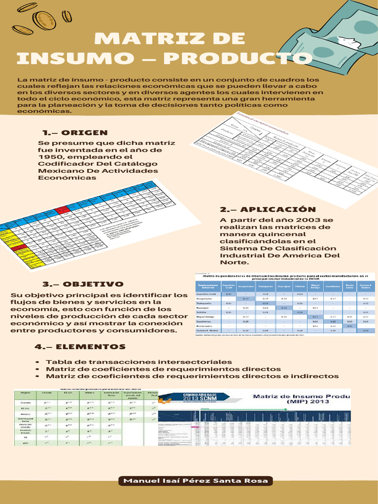 Infografía Matriz de Insumo - Producto | PDF
