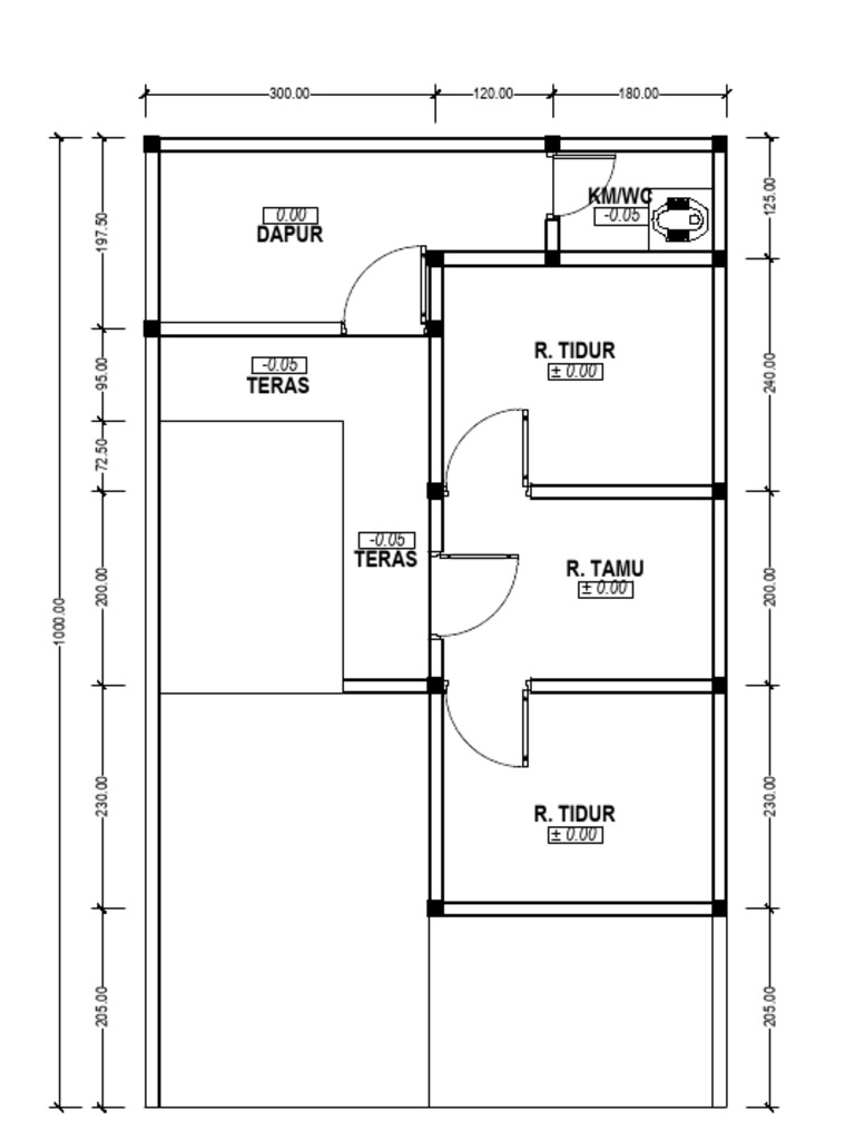 Refisi Denah Type 30 | PDF