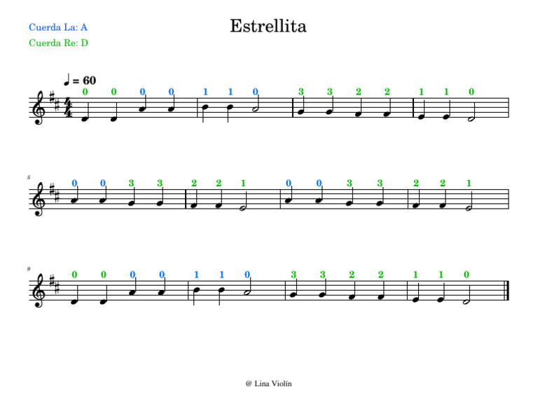 Estrellita Partitura | PDF