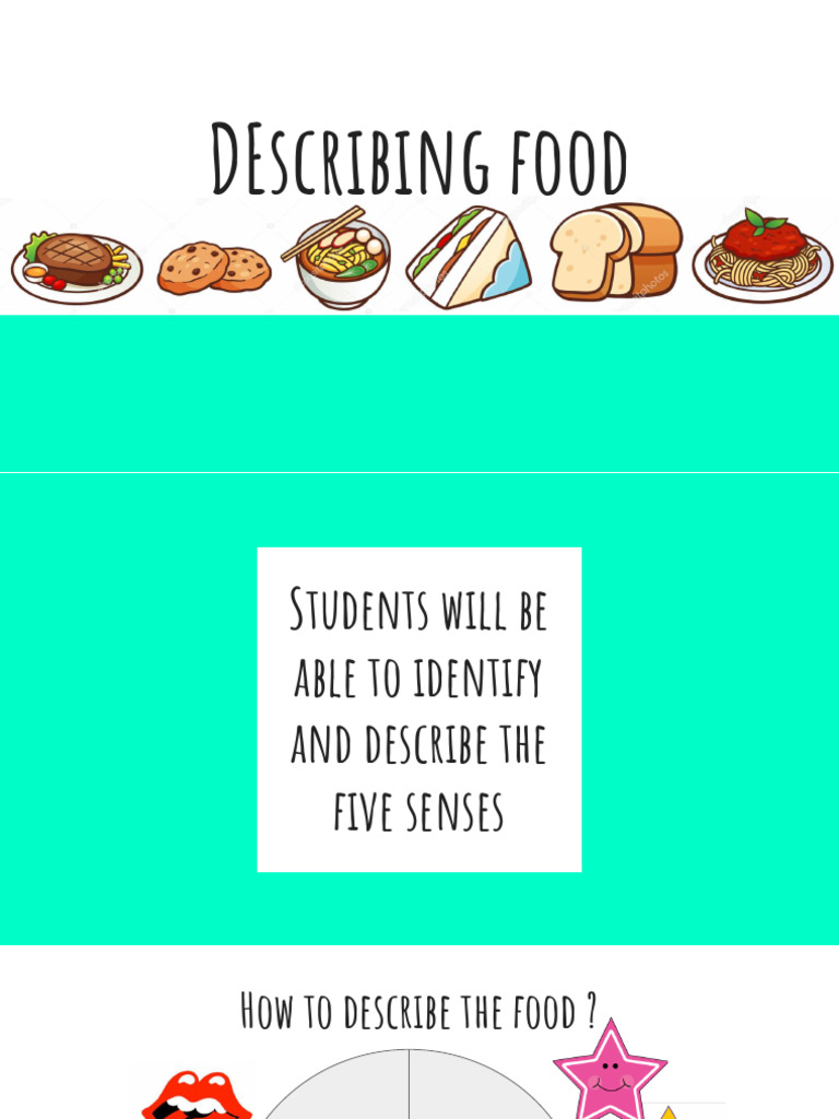 Adjectives Describing Food | PDF