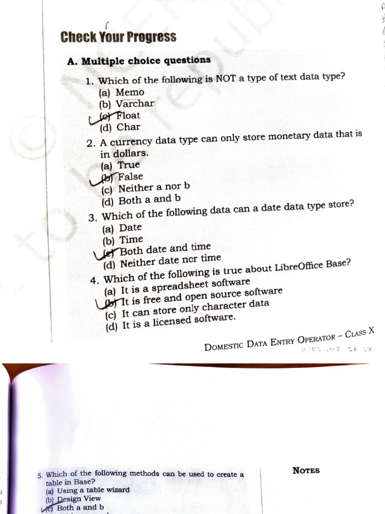 MCQ-Text-Book Part-B - unit-3-DBMS | PDF | Databases | Software