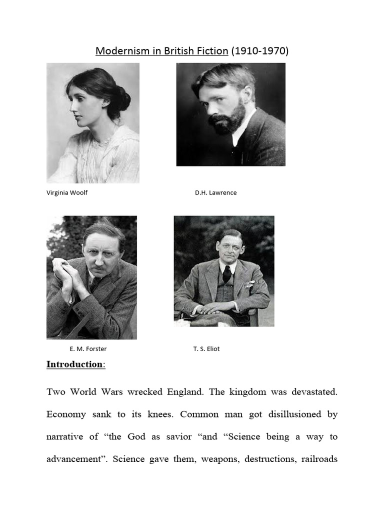 Modernism in British Fiction | PDF
