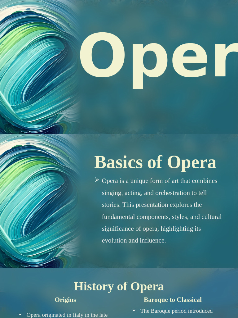 Basics of Opera | PDF | Opera | Aria